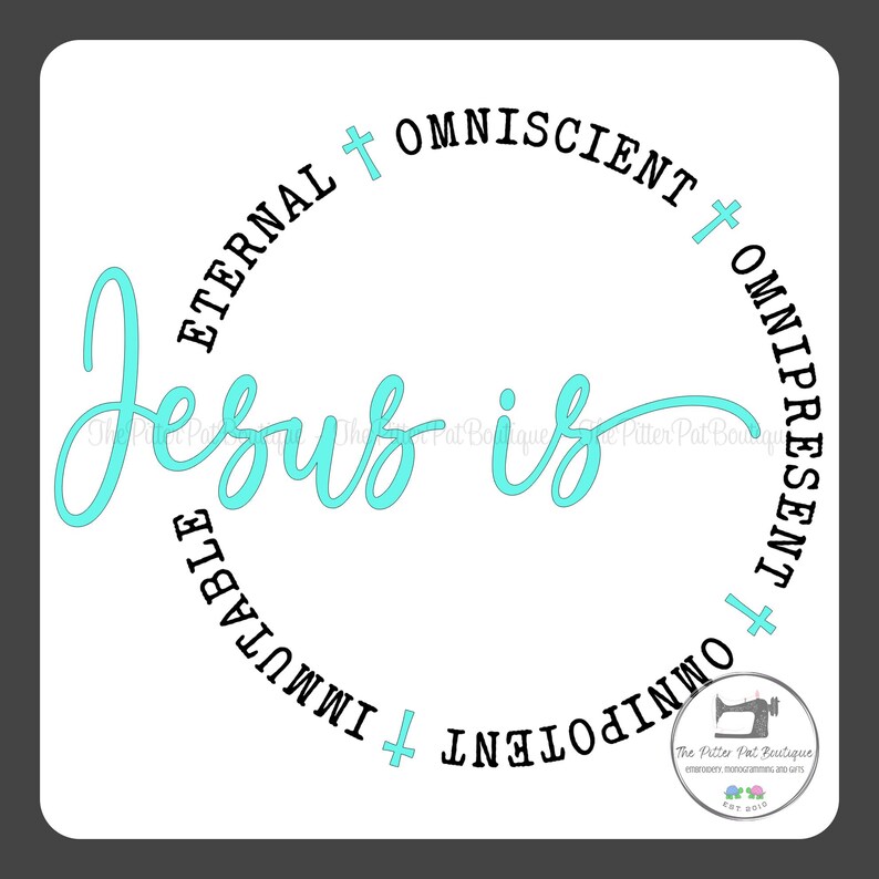 Jesus is SVG: Deity Characteristics (digital Download) - Etsy