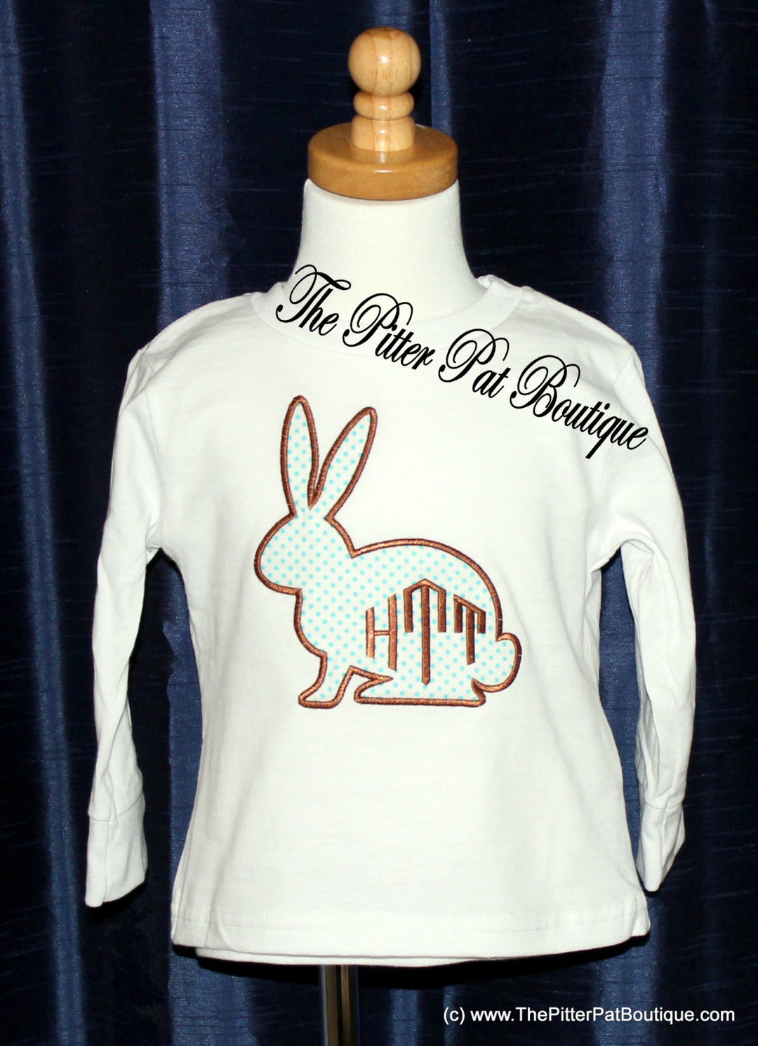 Monogrammed Bunny Shirt or Bodysuit - Etsy