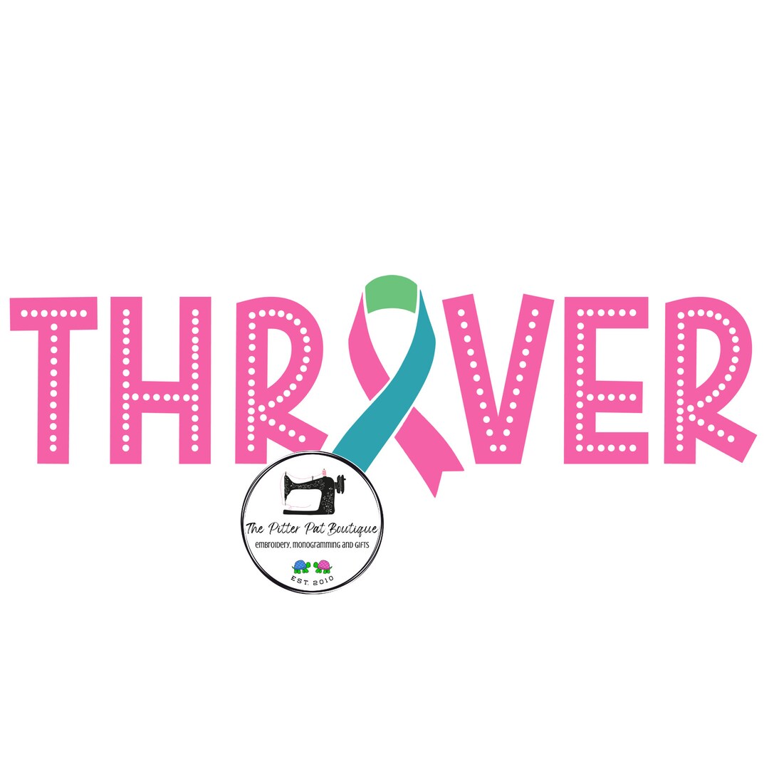 Breast Cancer SVG. Metastatic Breast Cancer Ribbon THRIVER SVG. - Etsy
