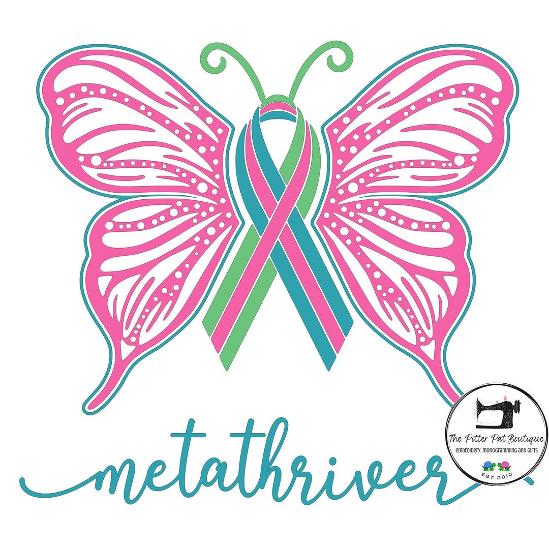 Metastatic Breast Cancer Butterfly SVG - Etsy