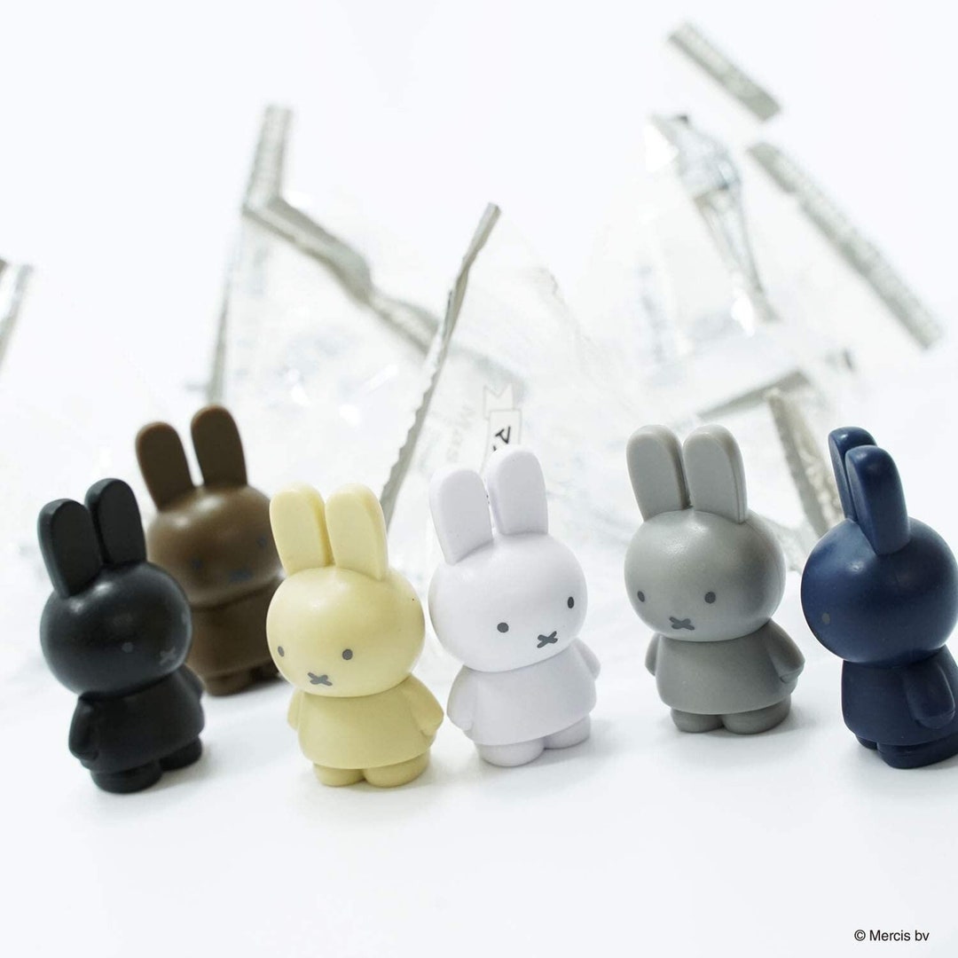 Set of Solid Colored Miniature Miffy Figurines 4.5cm, for Aged 7 Year ...