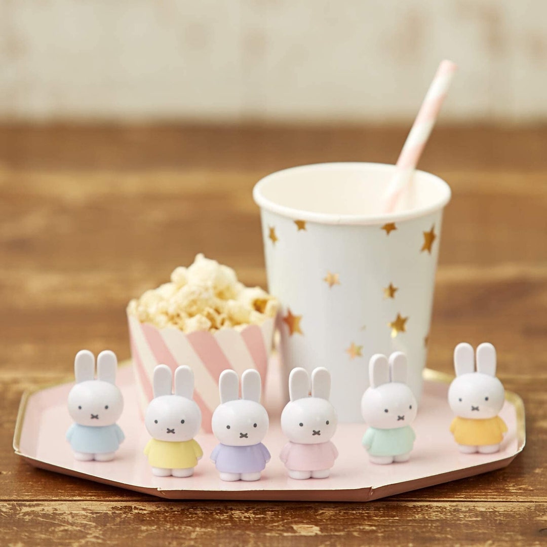 Set of Pastel Colored Miniature Miffy Figurines 4.5cm for Age - Etsy