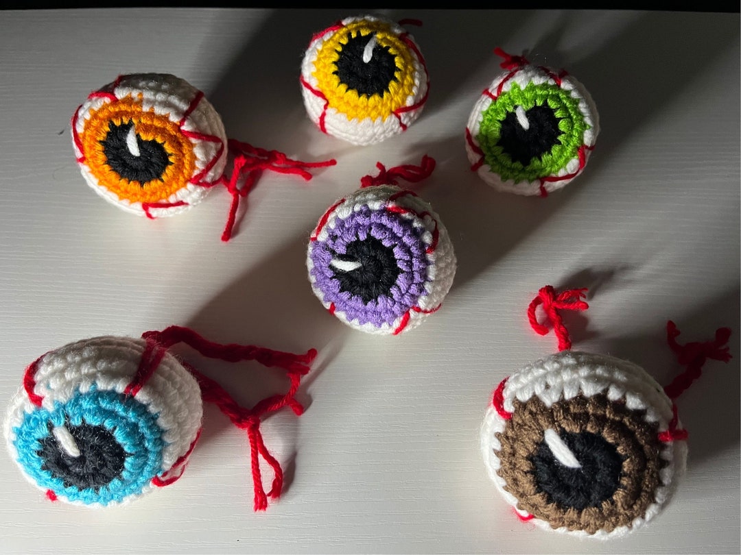 Crochet Eyeball Amigurumi (set of 6) - Etsy