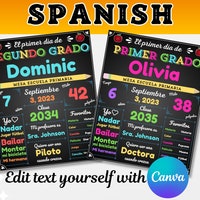 Back to School Spanish Handprint Art, Preschool Sign, Handprint Craft ...