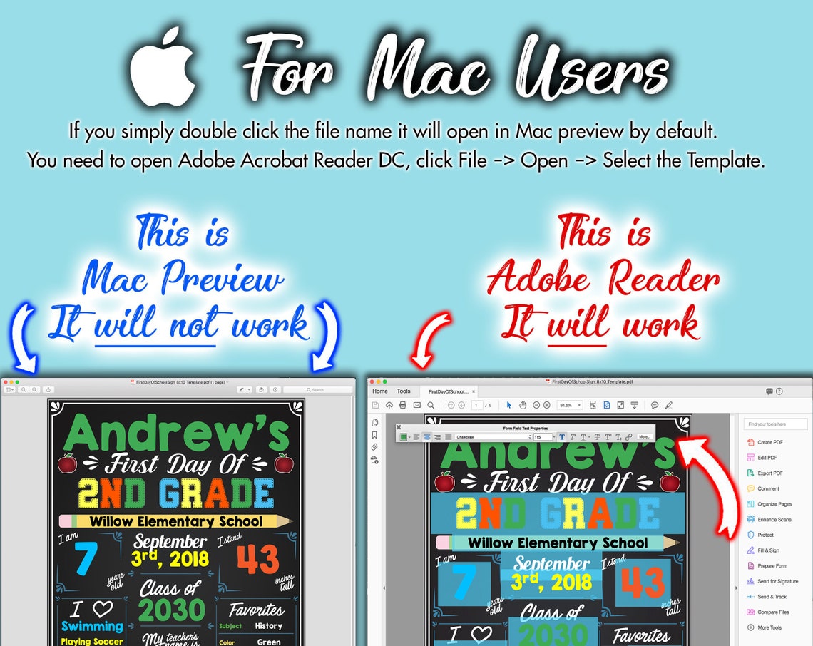 SPANISH Carteles De Primer Dia De Escuela Easy DIY Printable | Etsy