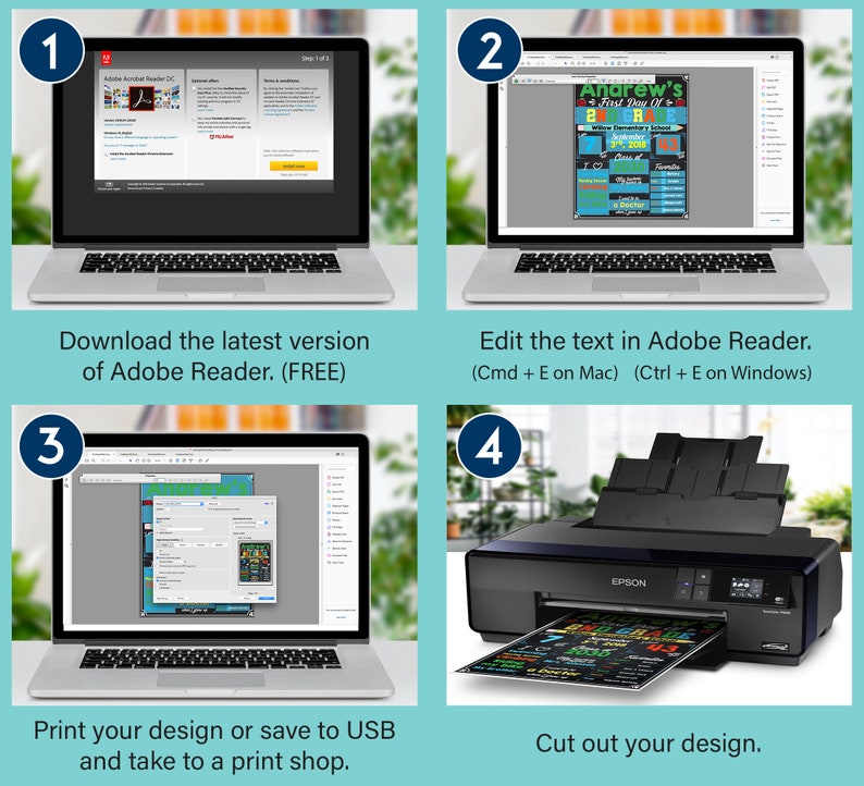 SPANISH Carteles De Primer Dia De Escuela Easy DIY Printable | Etsy