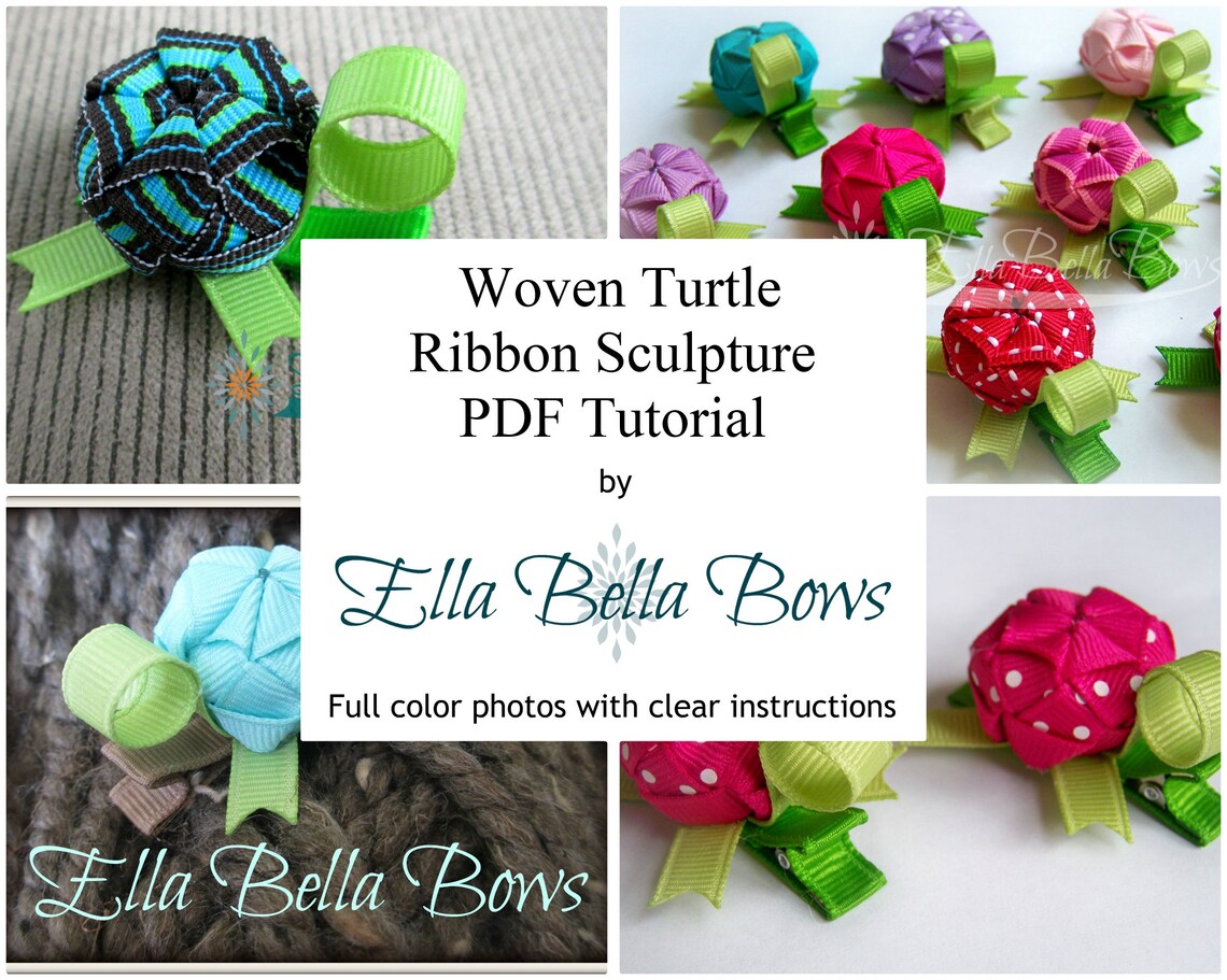 Instant Download Turtle Ribbon Sculpture TUTORIAL in PDF - Etsy