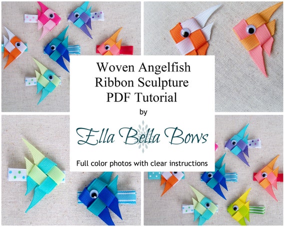Instant Download Woven Angelfish Ribbon Sculpture TUTORIAL in | Etsy