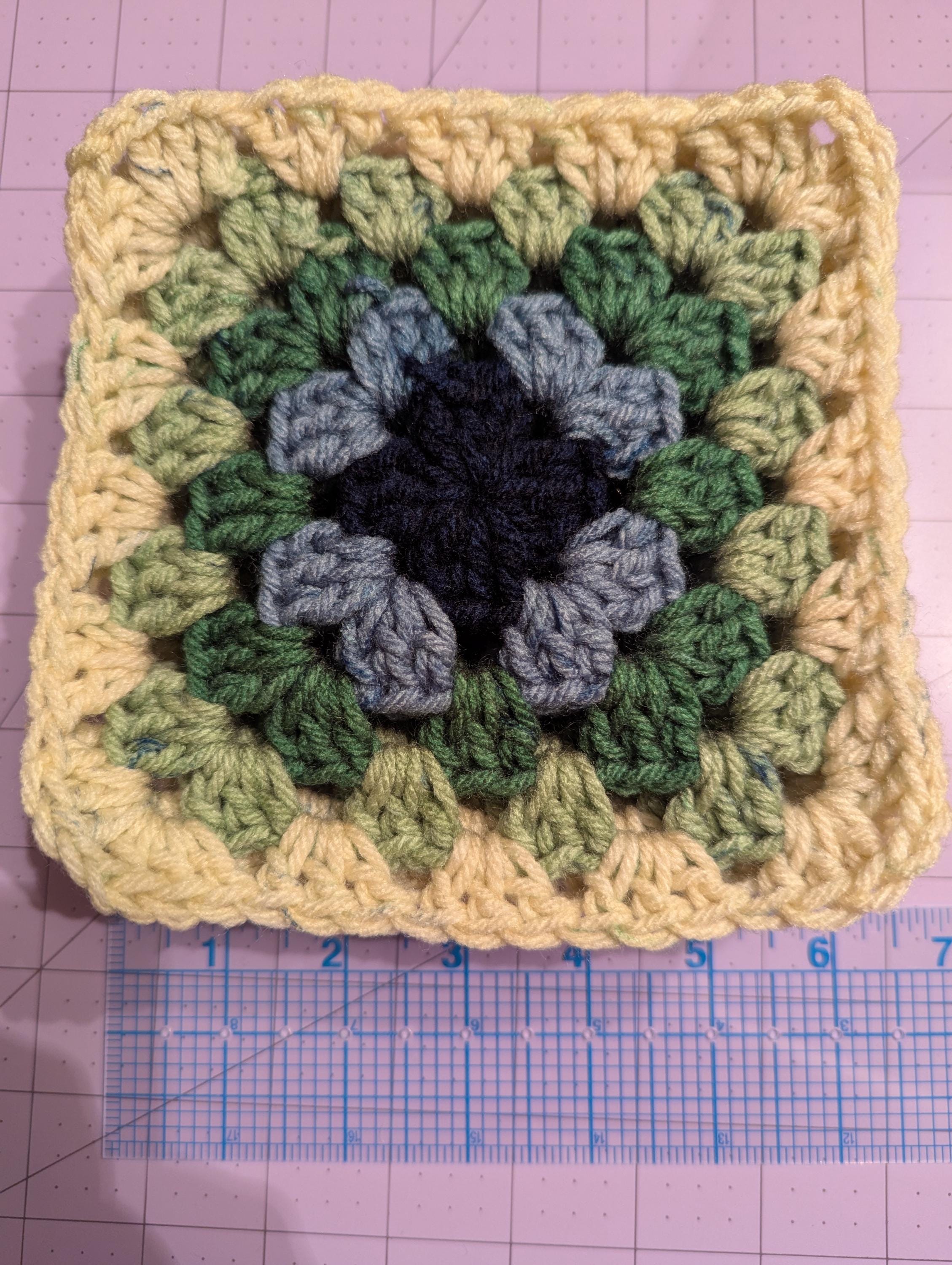 Finished Crochet Granny Squares (with ARAN Edges) 6" X 6" Sets of 5 ...