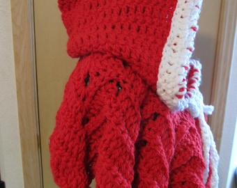 Crochet Red Riding Hood Cape - Etsy