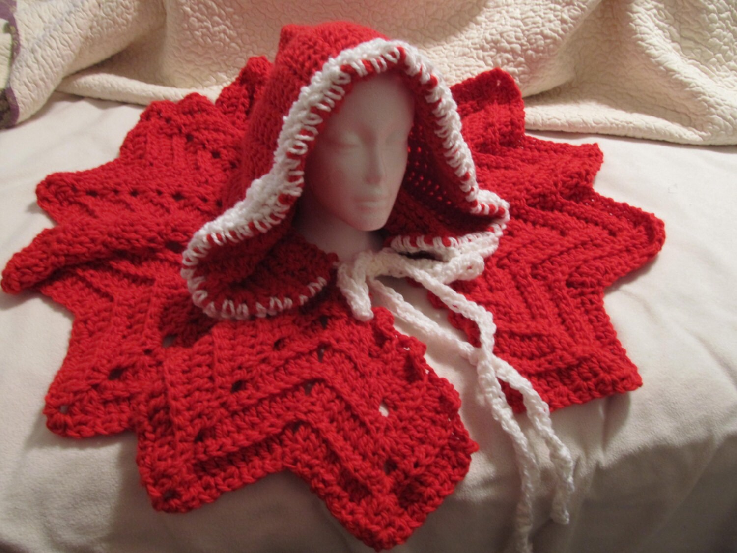 Crochet PATTERN for Red Riding Hood With Cowl/cape - 12-18 Month up to ...