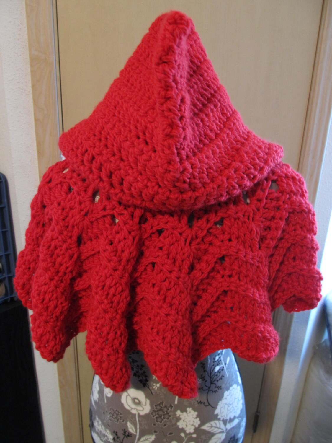 Crochet PATTERN for Red Riding Hood With Cowl/cape - 12-18 Month up to ...