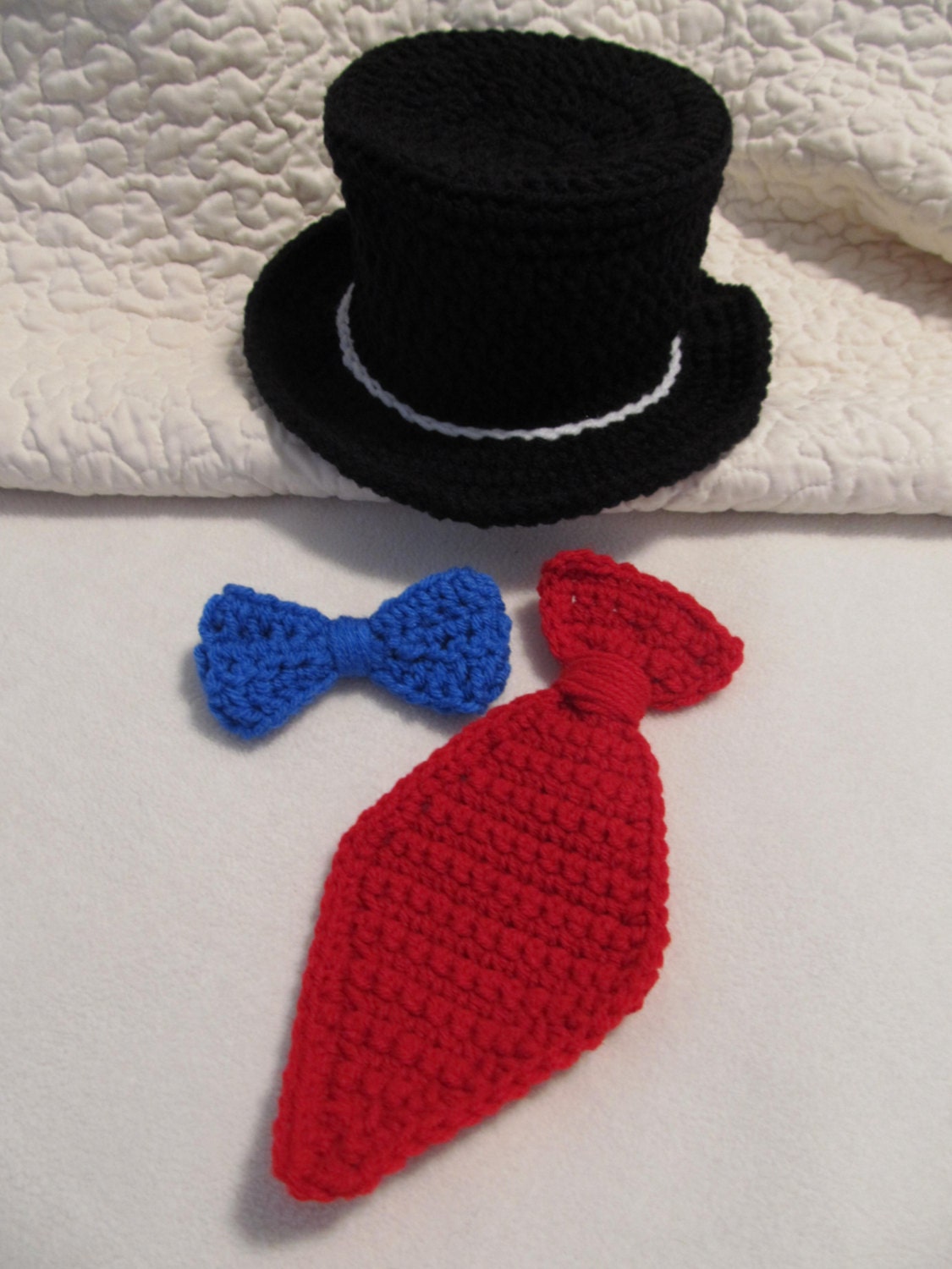 Crochet Pattern Tuxedo Papoose/sac With Top Hat, Bow Tie, Long Tie and ...