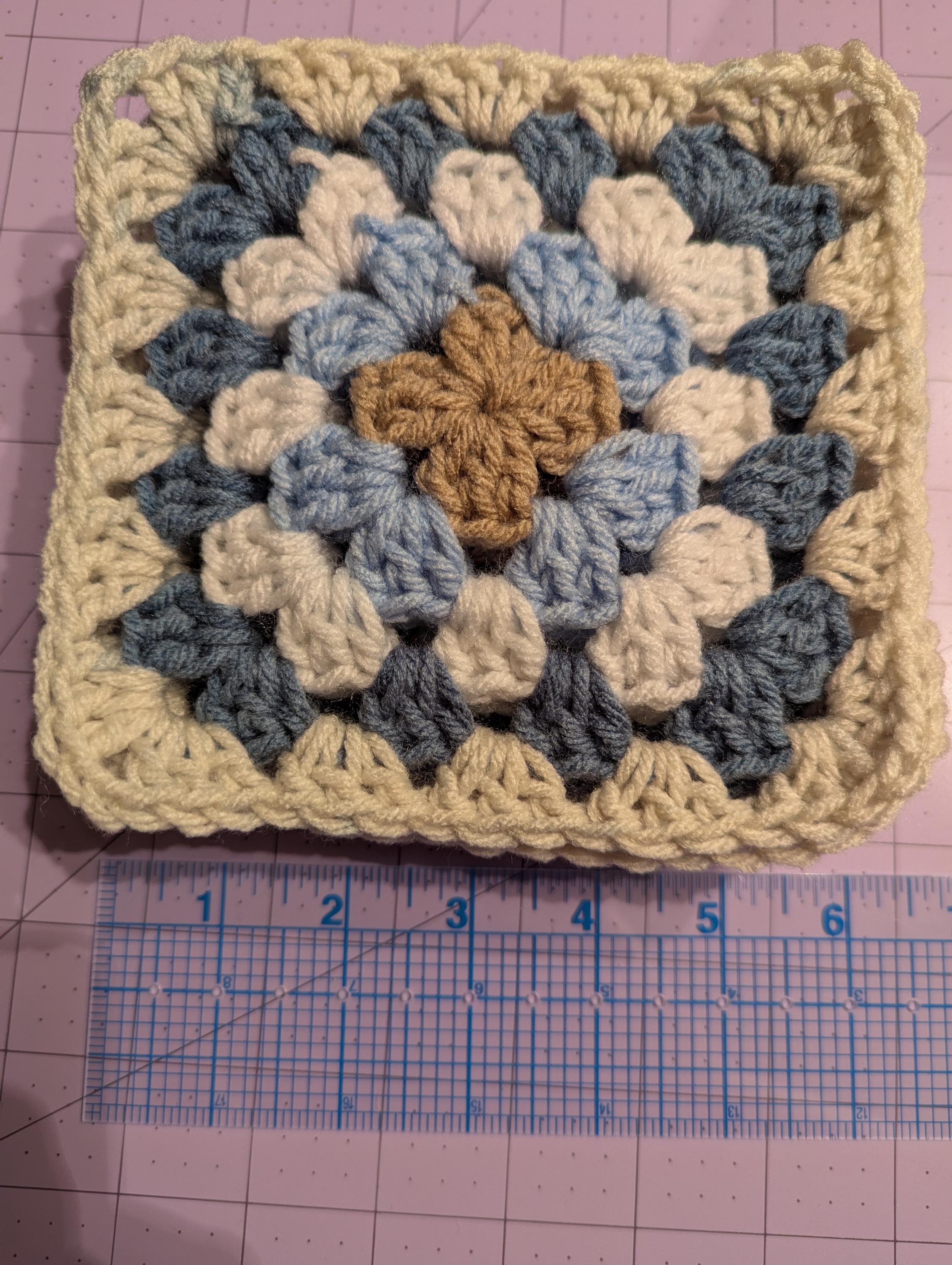 Finished Crochet Granny Squares (with ARAN Edges) 6" X 6" Sets of 5 ...
