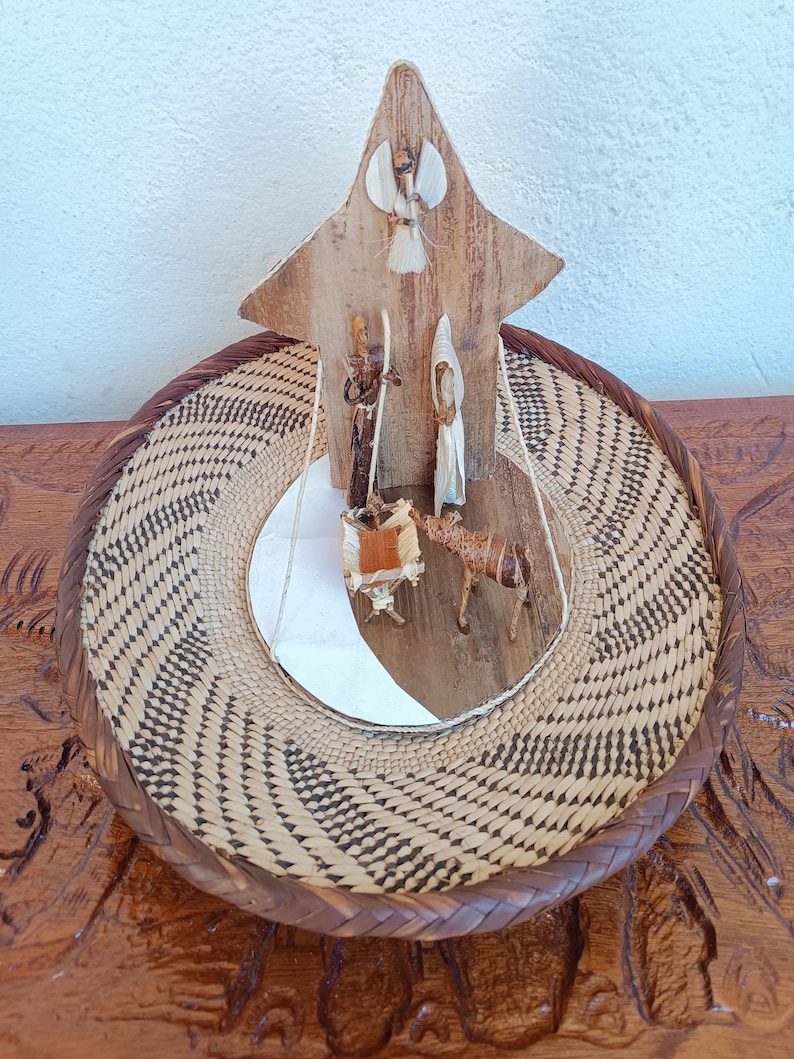 Nativity Scene in Banana Fiber, African Nativity Scene - Etsy