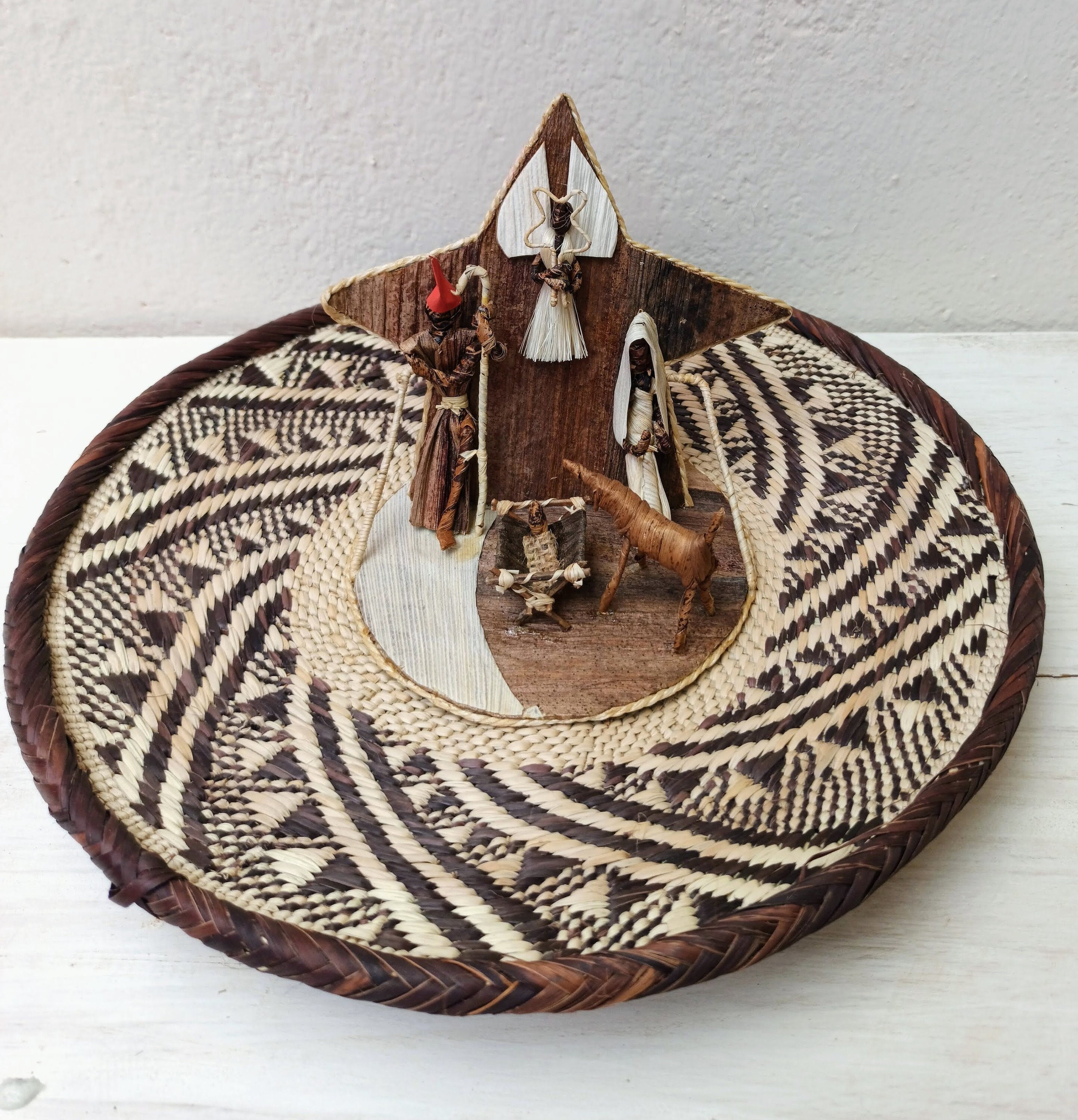 Nativity Scene in Banana Fiber, African Nativity Scene - Etsy