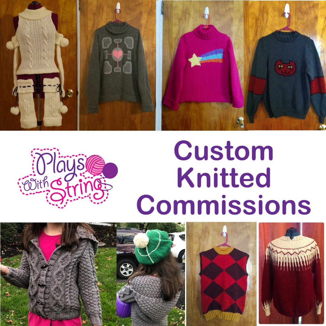 Custom Knitted Sweater - Etsy