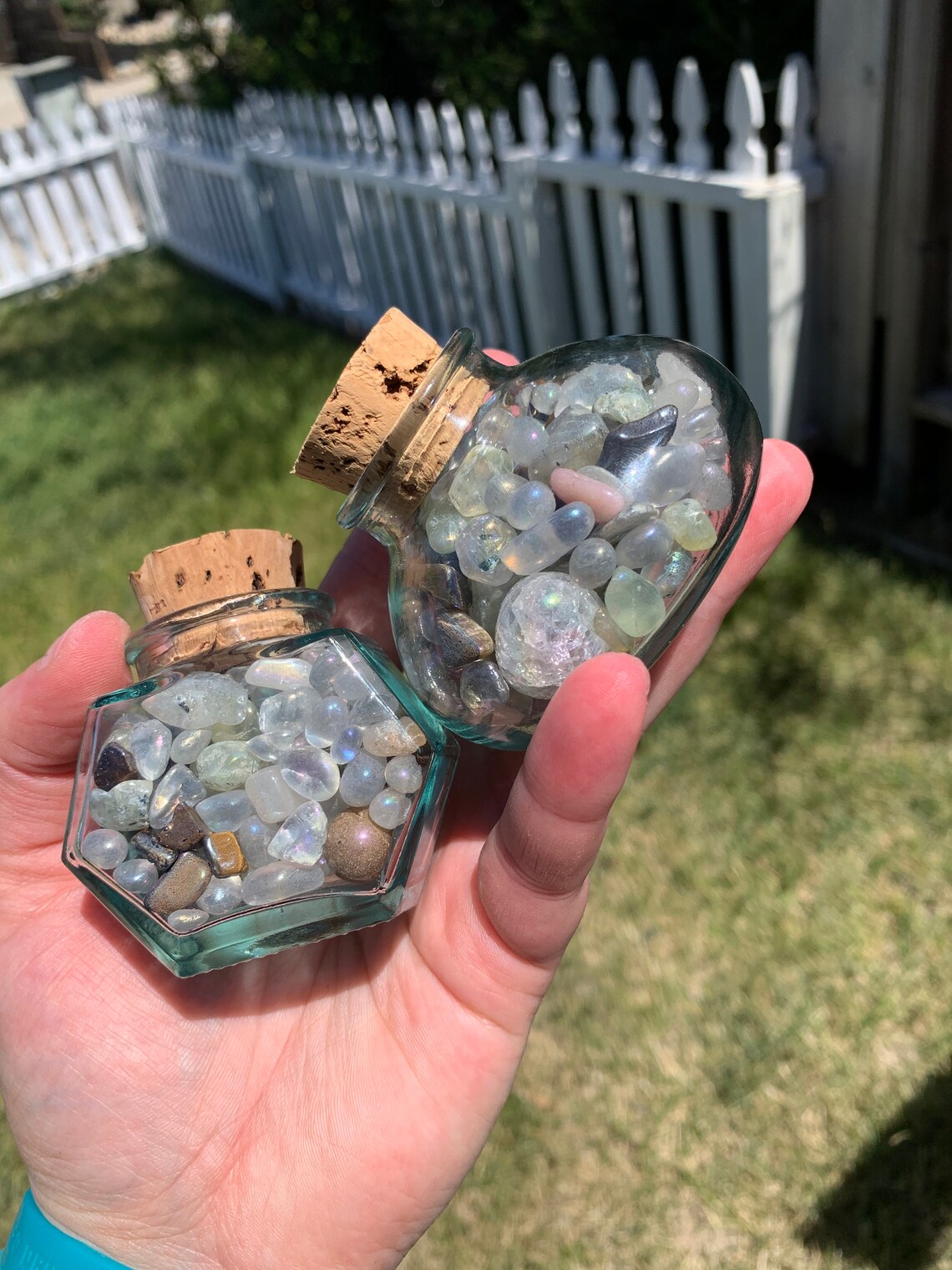 Aura Crystal Confetti Jar, Healing Crystals - Etsy