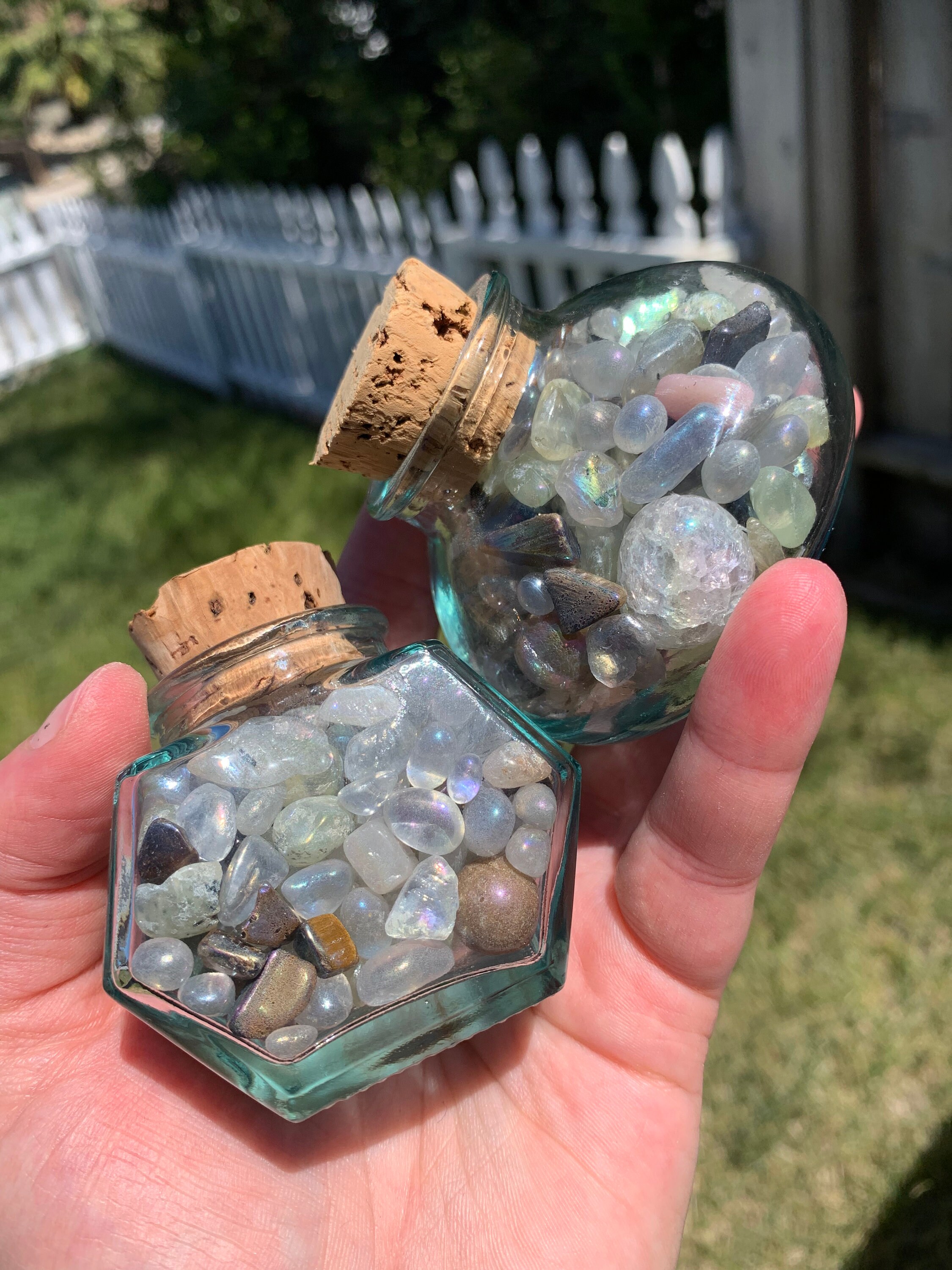 Aura Crystal Confetti Jar, Healing Crystals - Etsy