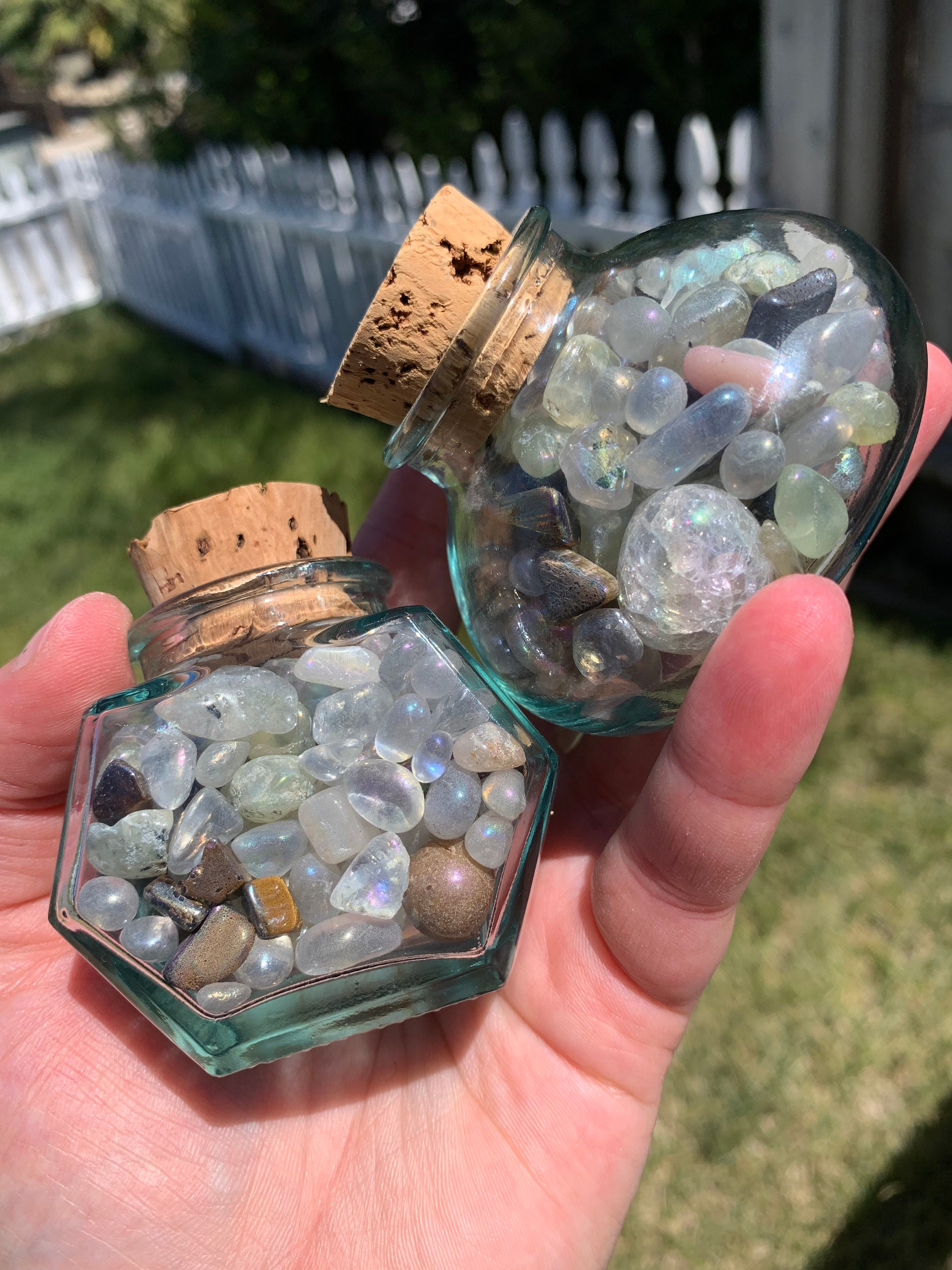 Aura Crystal Confetti Jar, Healing Crystals - Etsy