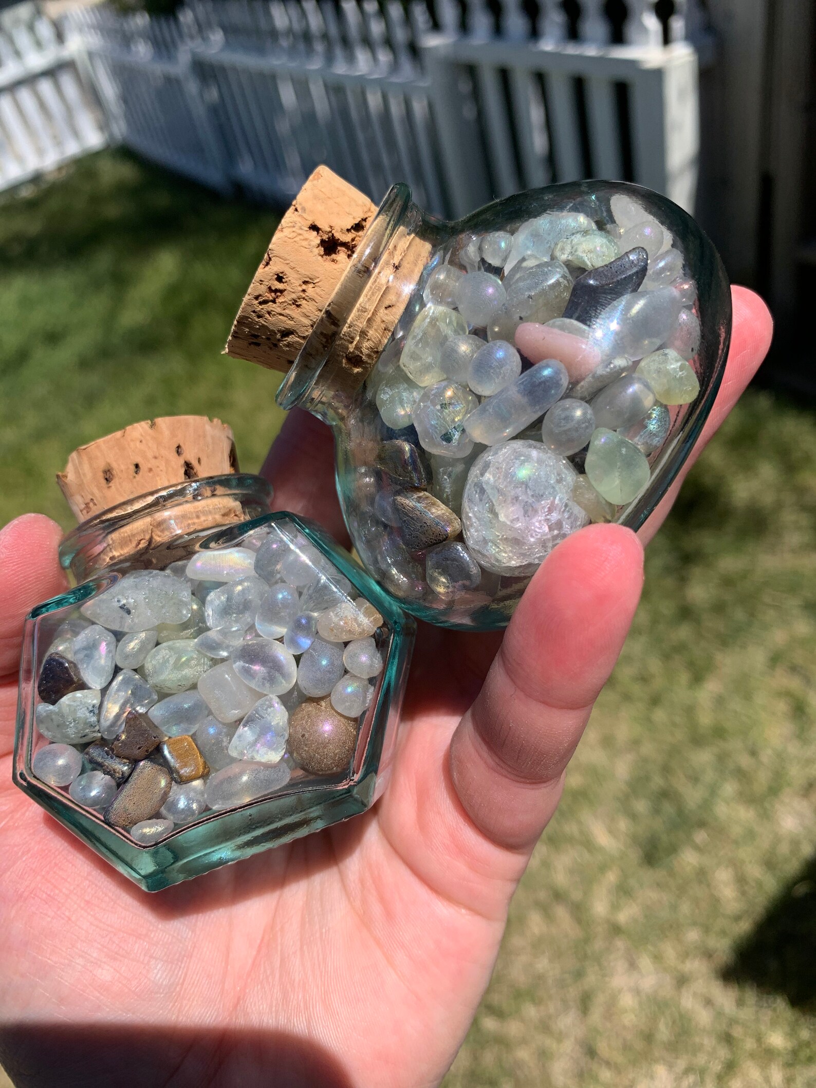 Aura Crystal Confetti Jar, Healing Crystals - Etsy