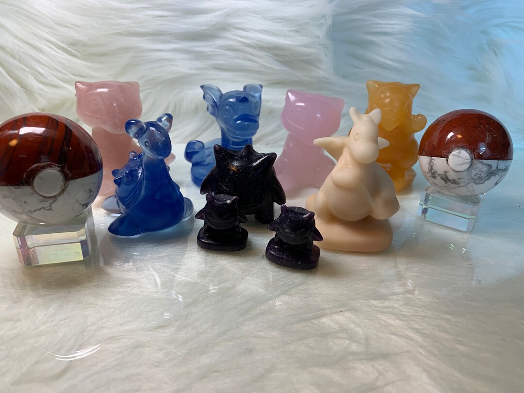 Crystal Carved Pokémon - Etsy