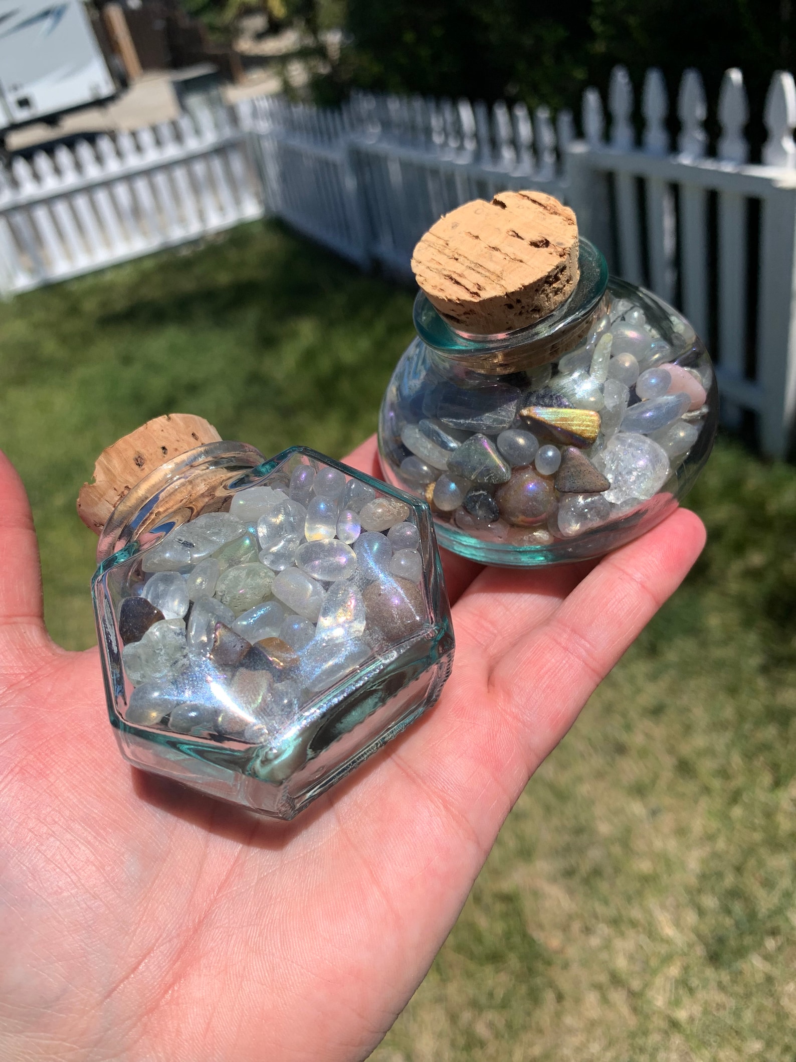 Aura Crystal Confetti Jar, Healing Crystals - Etsy