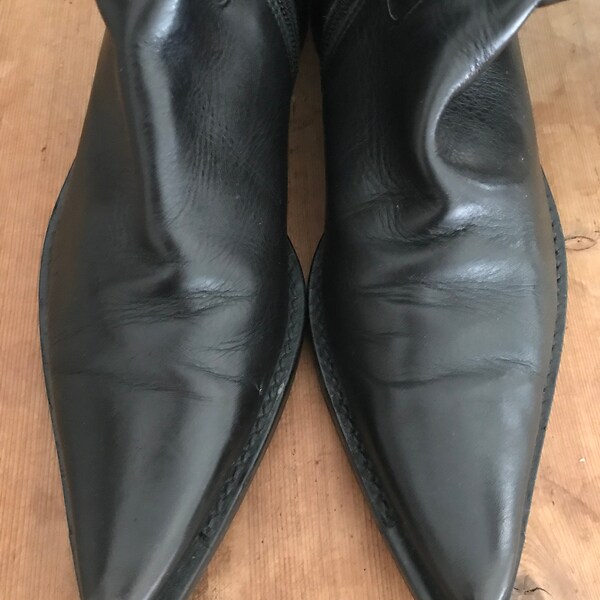 Italian Leather Booties - Etsy