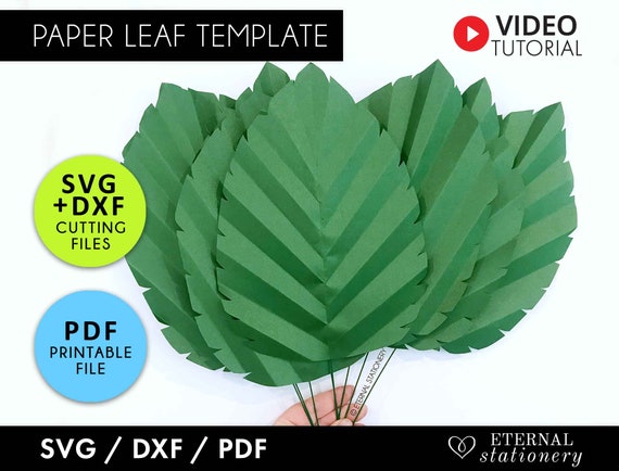 Tropical Leaf Template