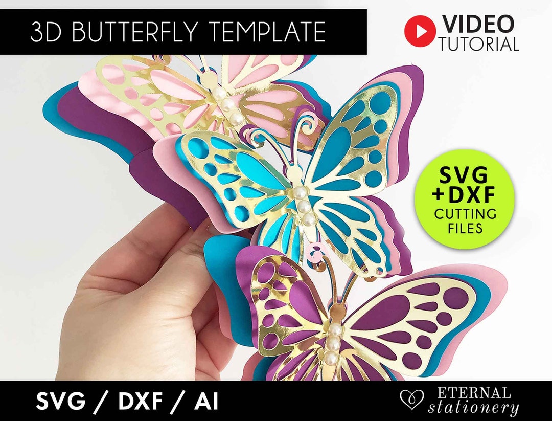 3d Butterfly Template