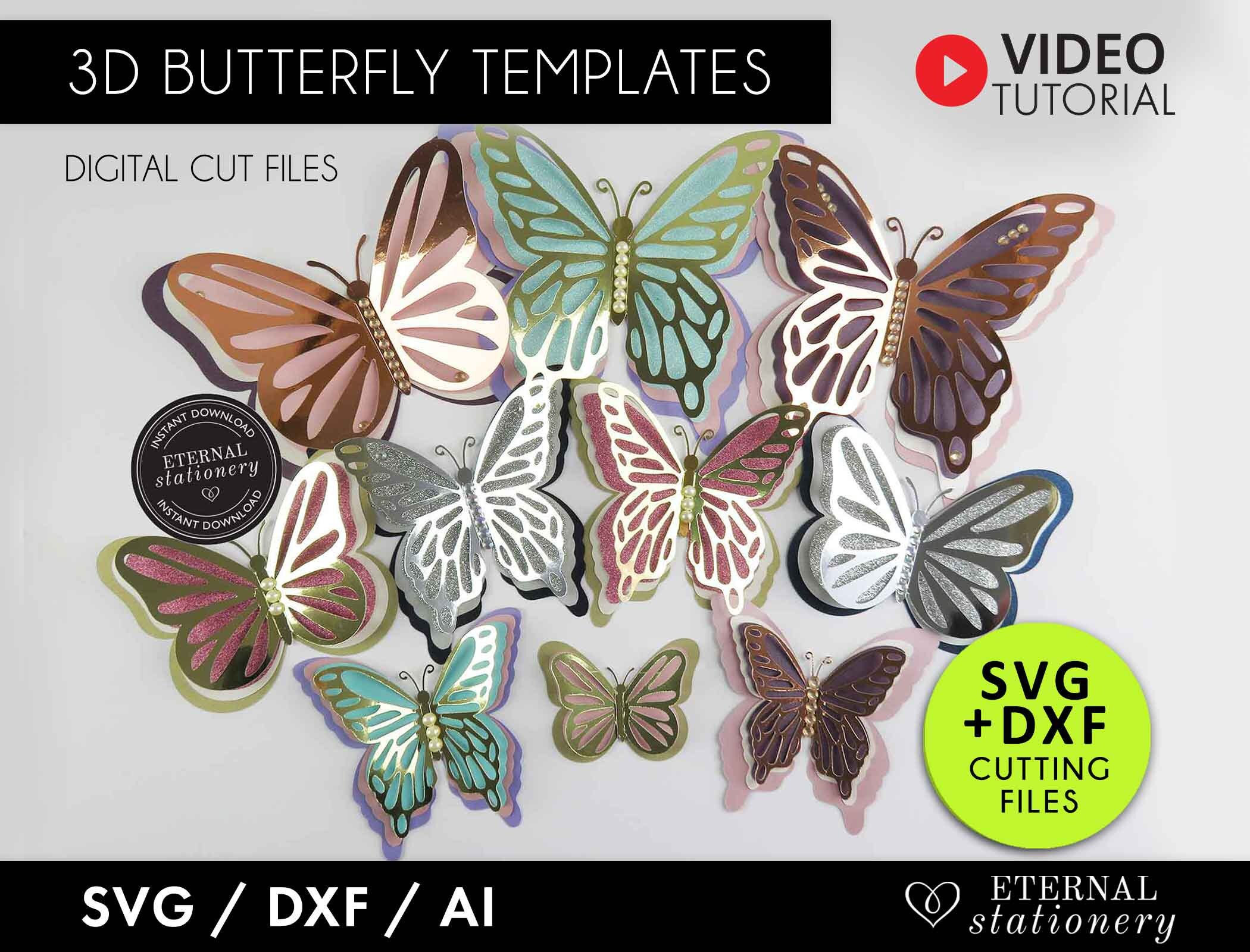 3D Butterfly SVG Layered Butterfly SVG Paper Butterfly Svg - Etsy UK
