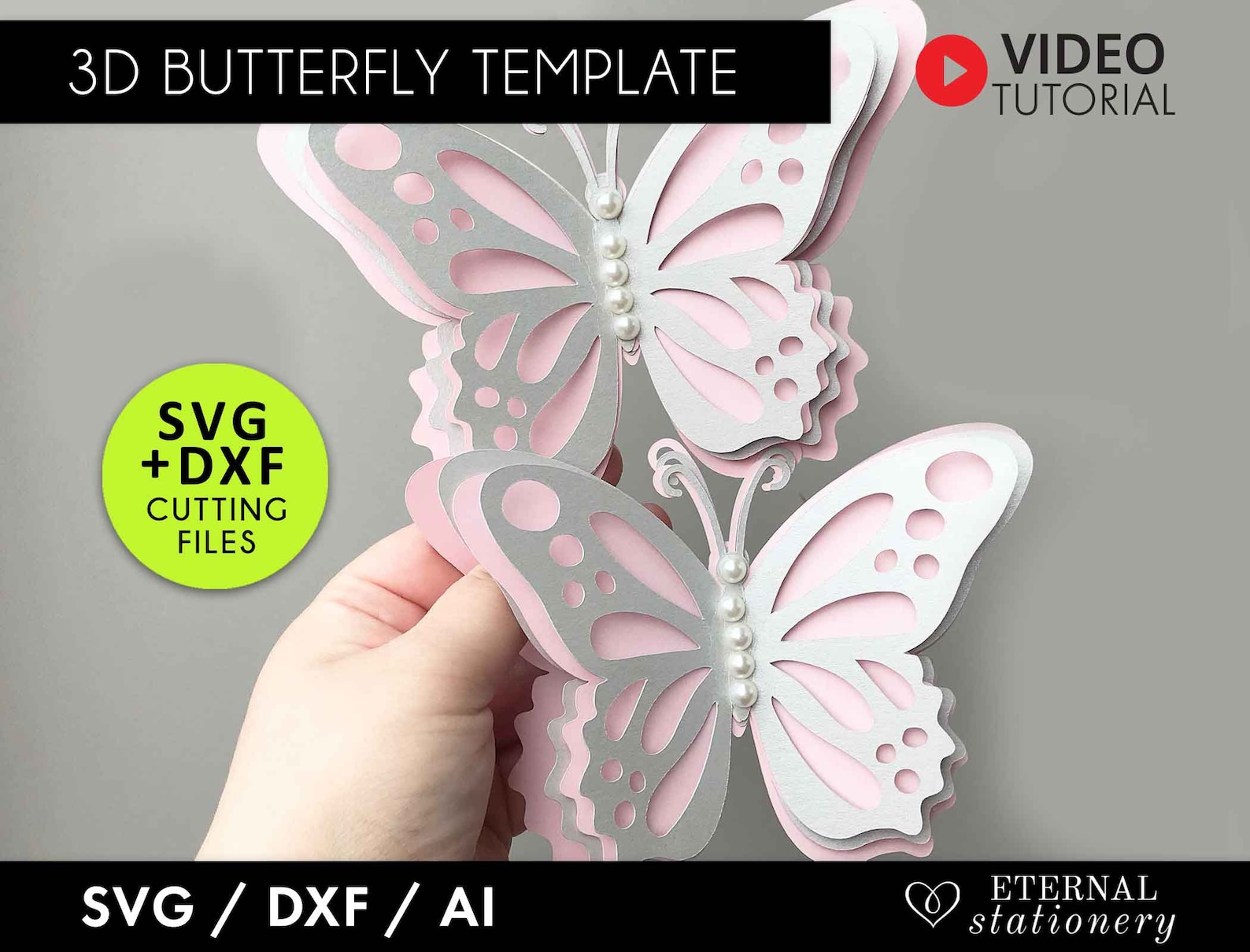 Butterfly SVG 3D Butterfly Svg Butterfly Template Layered - Etsy