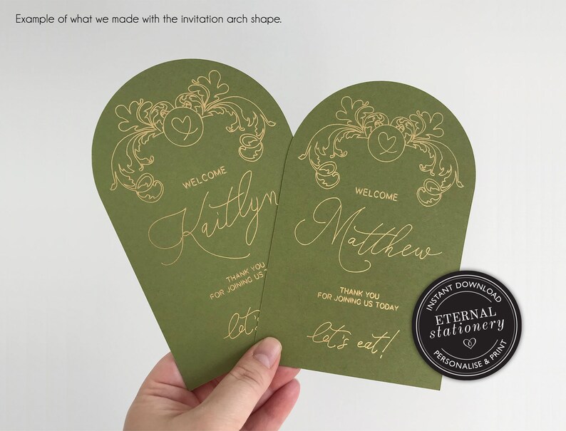 Arch Shape SVG File Arch Wedding Invitations Simple Arch - Etsy