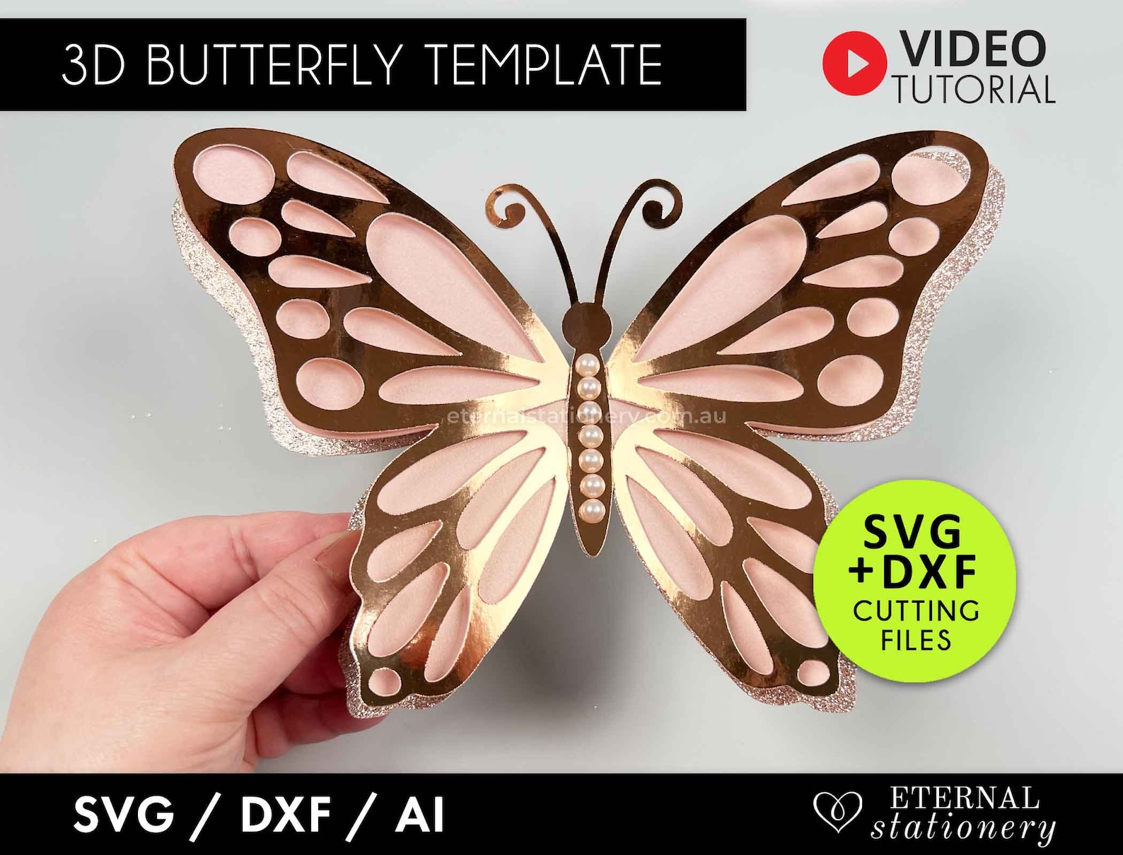 Large 3D Butterfly SVG Butterfly SVG 3D Paper Butterfly SVG - Etsy