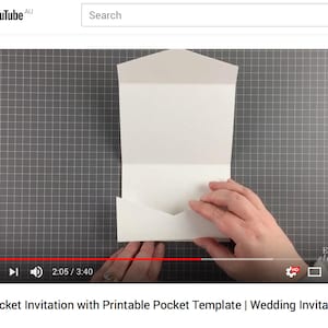 4x6 Pocket Wedding Invitation Template: Tri-fold Folio (PDF) - Etsy