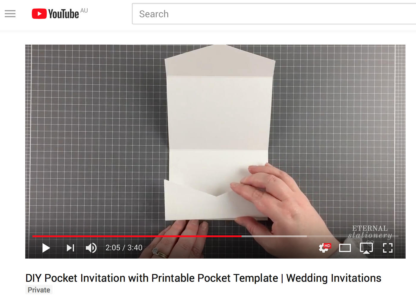 4x6 Pocket Wedding Invitation Template: Tri-fold Folio (PDF) - Etsy