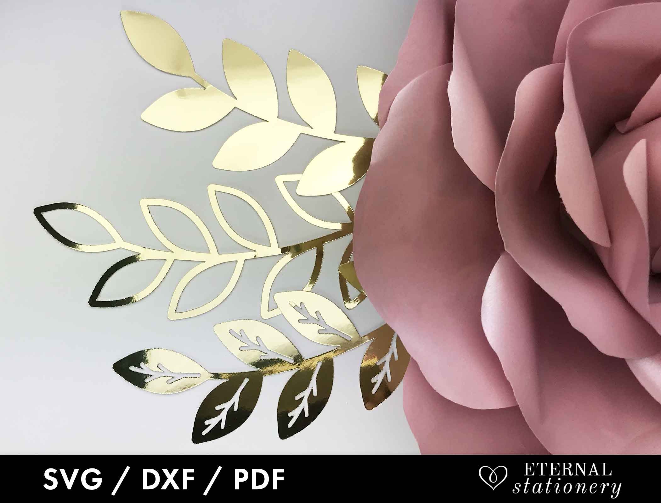 Hojas svg Plantilla de hoja de papel Hoja svg Plantilla de - Etsy México