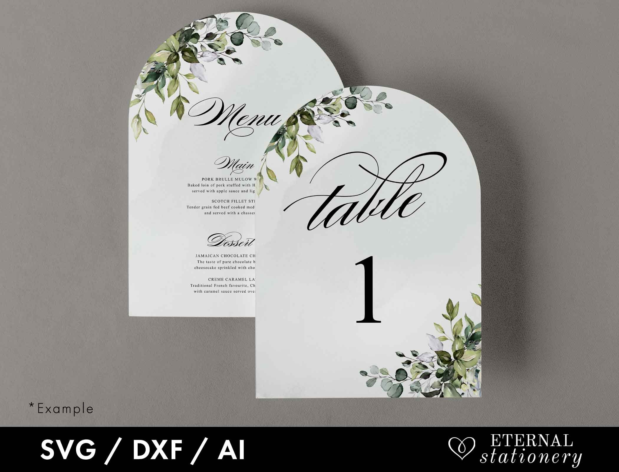 Arch Shape SVG File Arch Wedding Invitations Simple Arch - Etsy