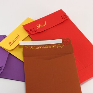 50 Small Coin Envelopes Size 80mm X 140mm - Color Paper Envelopes ...