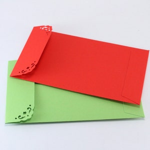 50 Small Coin Envelopes Size 80mm X 140mm - Color Paper Envelopes ...