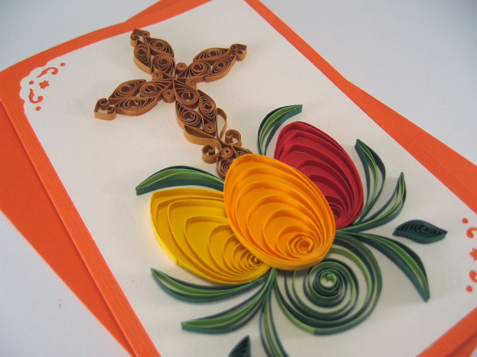Easter Card Handmade Easter Greeting Card Paper Quilling - Etsy