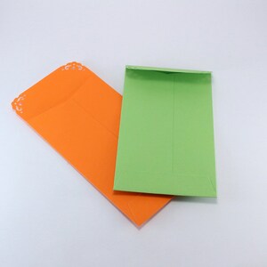 50 Small Coin Envelopes Size 80mm X 140mm - Color Paper Envelopes ...
