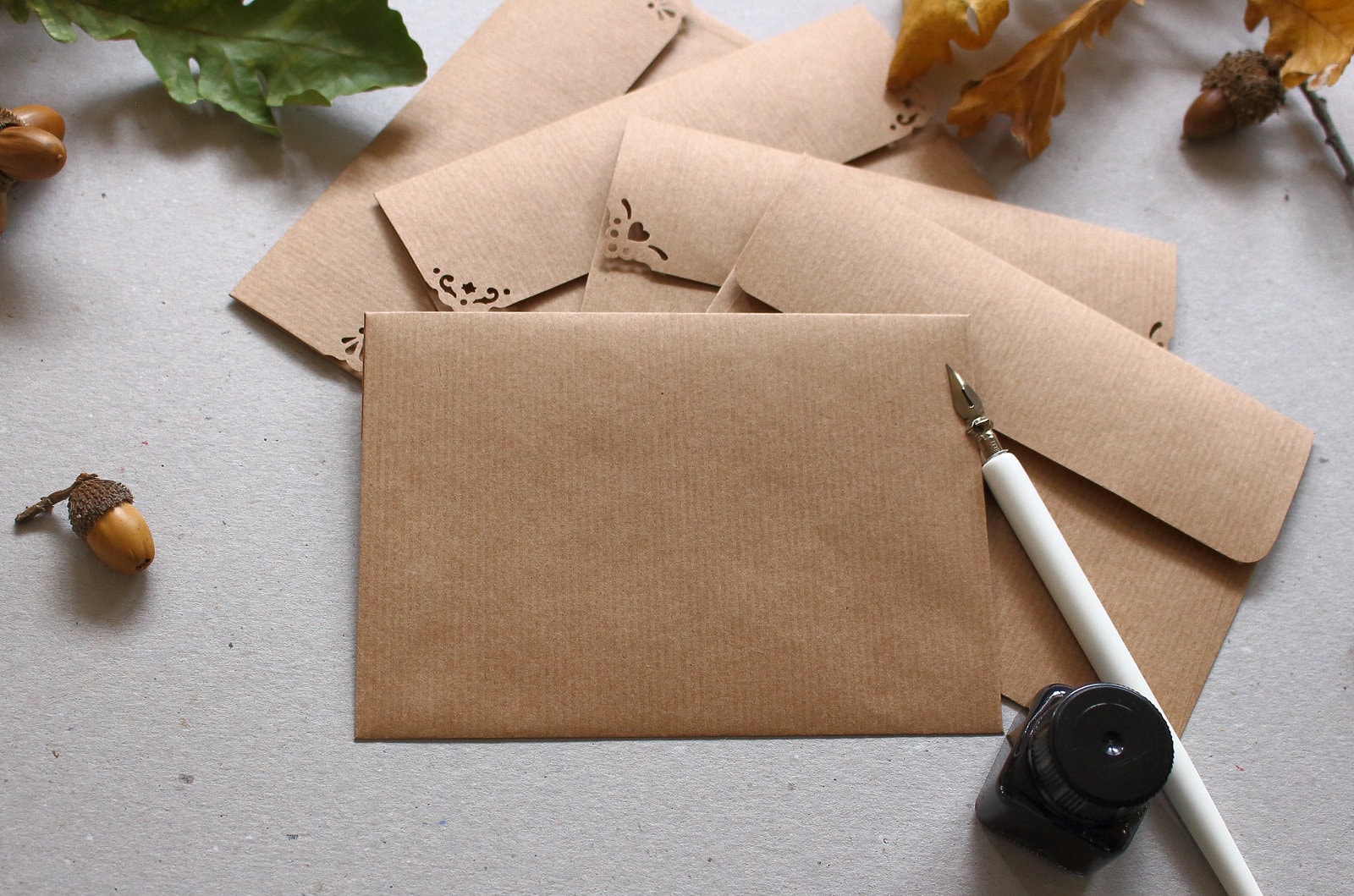 20 handmade brown paper Envelopes C6 kraft envelopes for A6 | Etsy