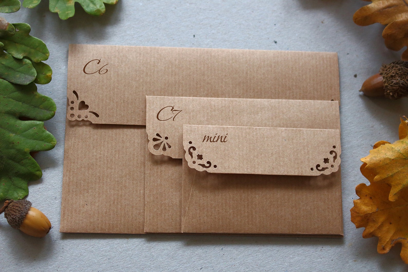 20 Handmade Brown Paper Envelopes C6 Kraft Envelopes for A6 | Etsy