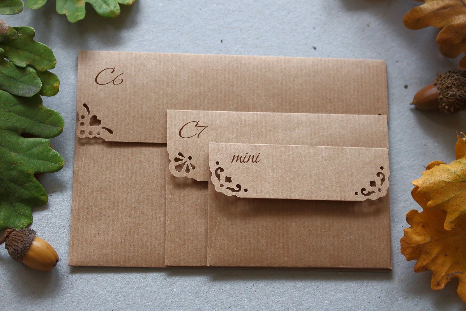 20 handmade brown paper Envelopes C6 kraft envelopes for A6 | Etsy