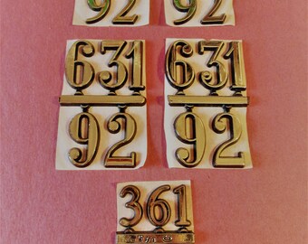 Plastic numbers | Etsy