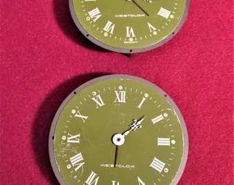 Olive Green Clock - Etsy