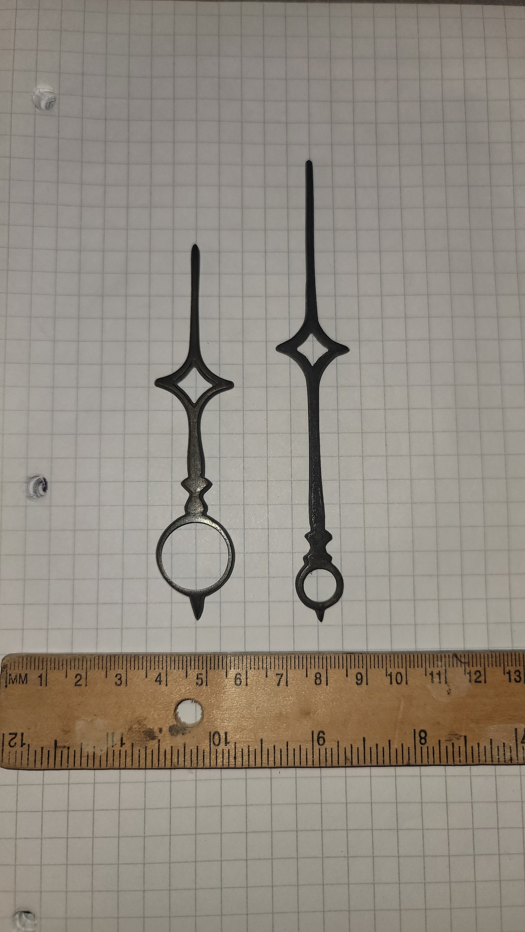 Gorgeous Vintage Pair of 1800s Cast Metal Clock Hands - STK 1088 - Etsy