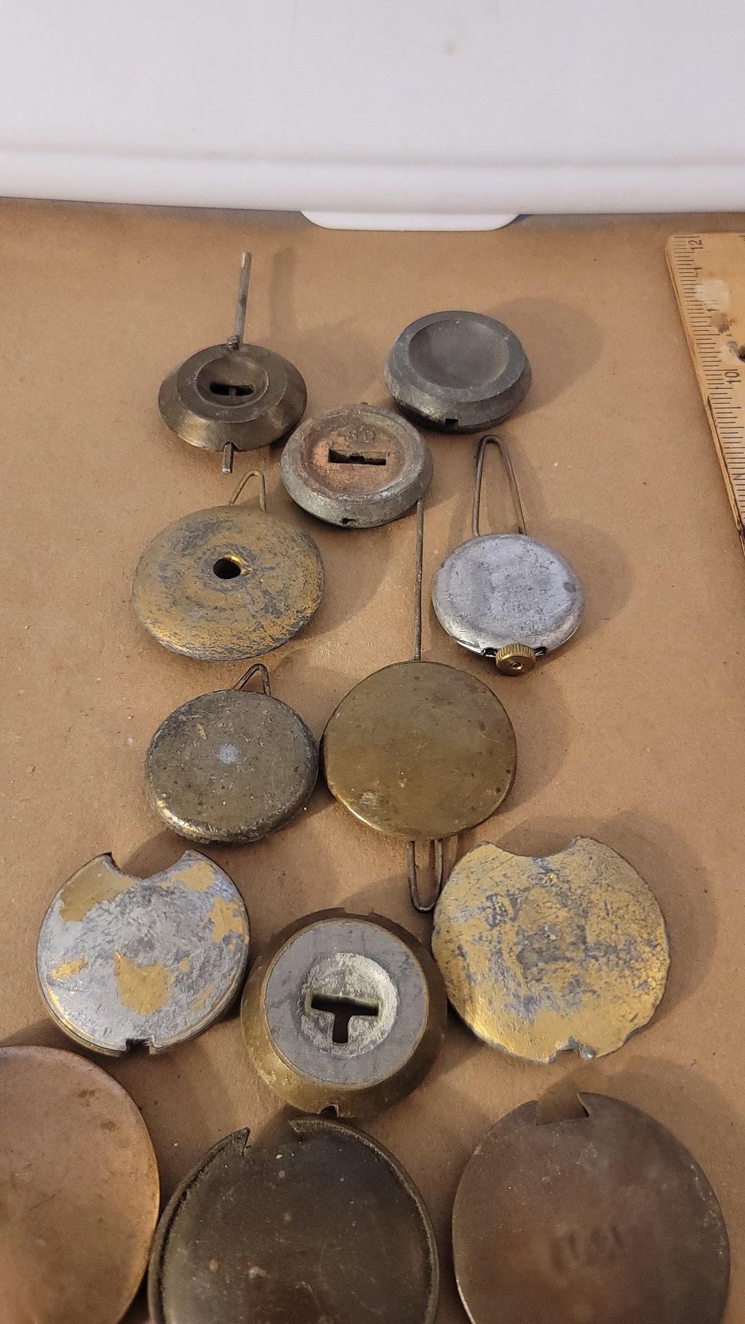 Lot of 17 Antique Clock Pendulums Various Sizes and Metals STK 1010 - Etsy