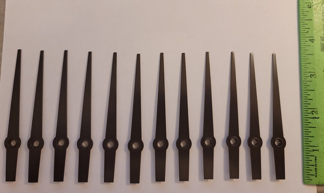 Set of 12 Brown Aluminum Vintage Clock Hands - 3 1/2'' STK 1028 - Etsy